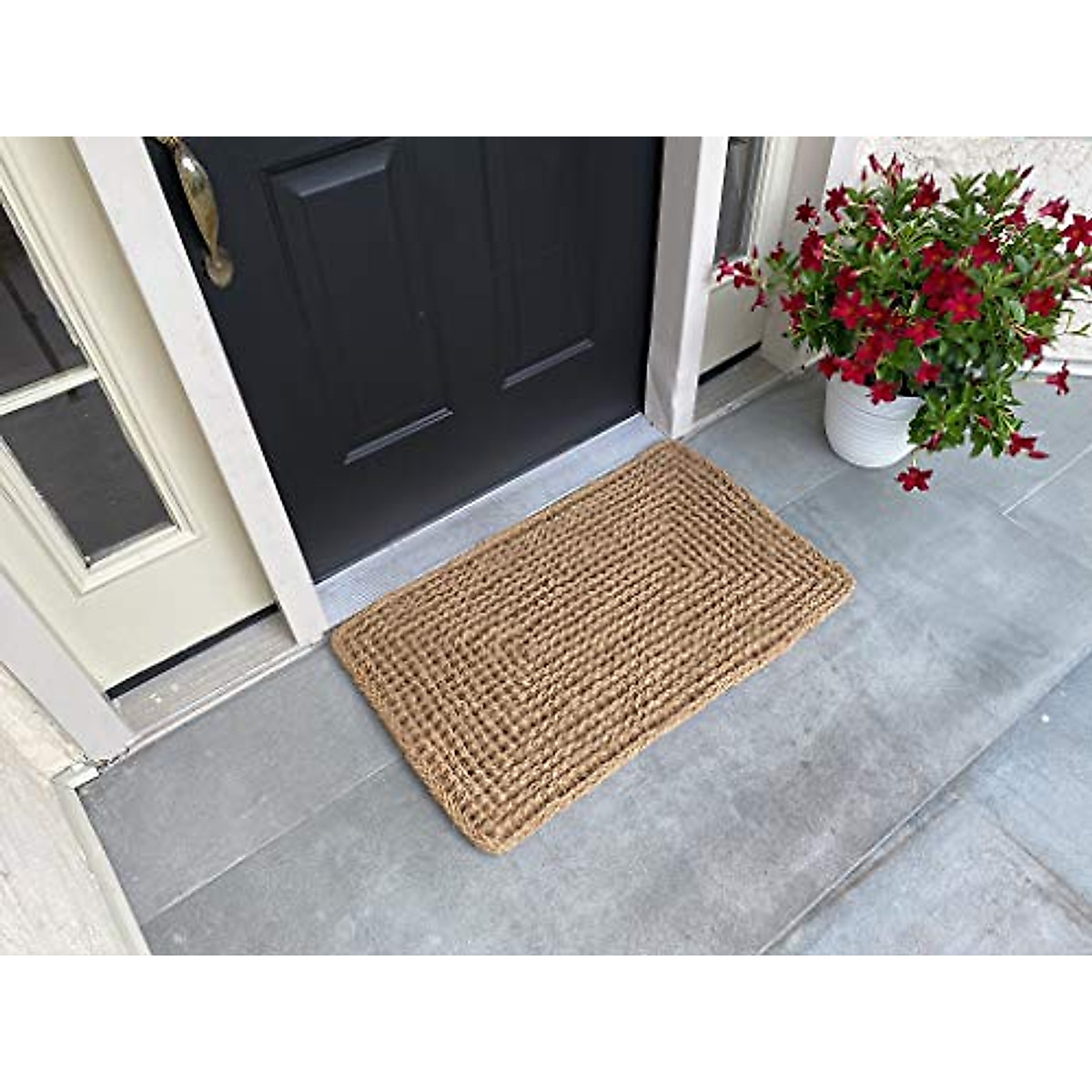 Kempf Rectangle Dragon Coco Coir Doormat, 22-inch by 36-inch, Entrance Mat, Indoor Outdoor, Natural Fiber Mat, Large Size