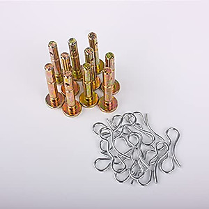 20 pcs Shear Pins + 20 pcs Cotters Pins for 738-04124A Troy Bilt 714-04040 738-04124 Snowblowers Replacement