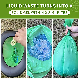 Portable Toilet Powder. Outdoor Toilet. Neutralize Odor/Fast-Acting Gel. Safe & Easy to use. Emergency Toilet Chemicals Degradable, Go with Porta Potty for Camping (1 Pack)