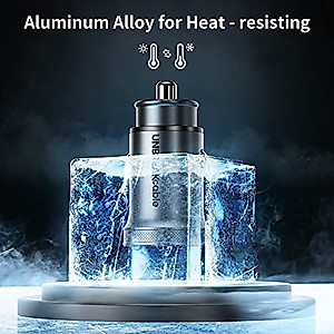 UNBREAKcable USB C Car Charger 38W Fast Charging [All Metal] PD & QC 3.0 Dual Port Type C Car Adapter for Apple iPhone 14 13 12 11 Pro Max Mini SE XS XR X 8 7 6 Plus iPad Samsung Galaxy Android Phone