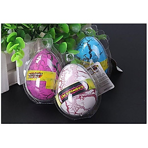 GracesDawn 12 Pack Dinosaur Egg Cute Magic Growing Dinosaur Egg Add Water Child Gift Hatching Inflatable Toy(Color Cracks)