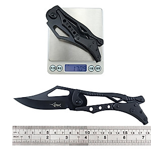 XIPHIAS Mechanical Creativity Pocket Folding Knife，9CR18 Steel Blade - 8.5" Total