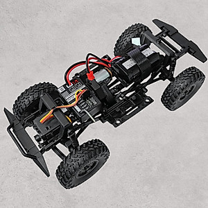 RACENT Remote Control Car High Speed RC Truck - 4WD Off Road All Terrain RC Monster Truck for Boys Waterproof Hobby Grade Toys for Adults with 2 Batteries (787-1 Blue)