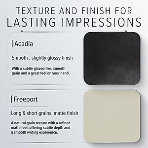 Gallery Leather Guest Book Acadia Black 7"x9"