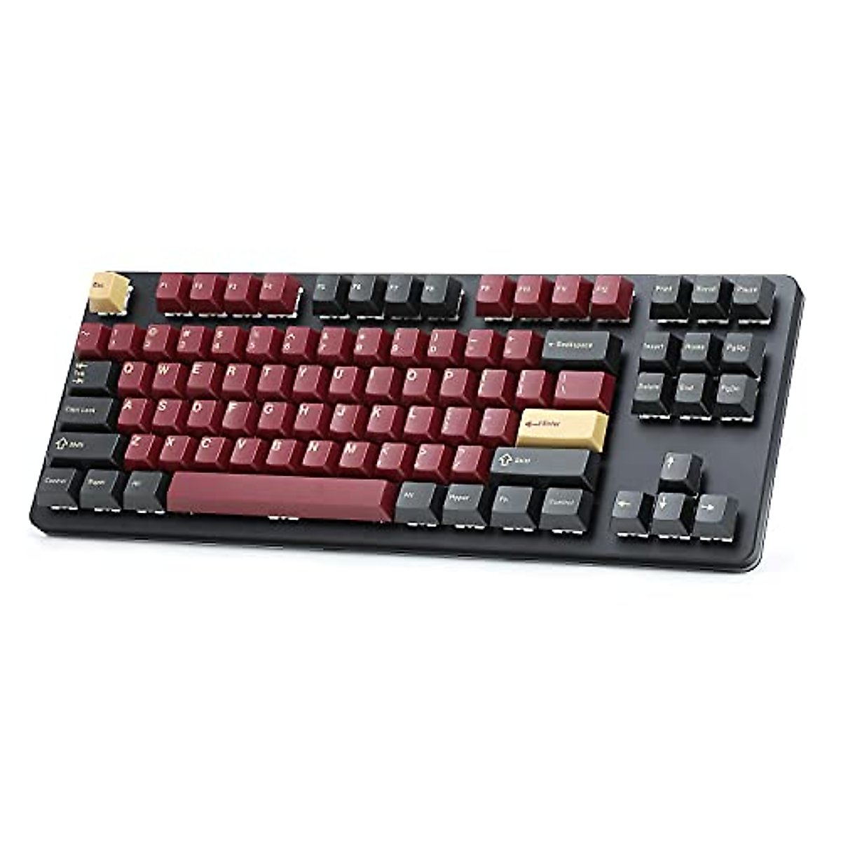 DROP GMK Redsuns Red Samurai Custom Mechanical Keyboard Keycap Set - 153-keys, Doubleshot, Cherry Profile, for 60%, 65%, TKL, Full-Size Layouts, and More (Red, Base Kit)