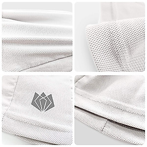 FitsT4 Active Sweat Wicking Bike Helmet Liner Cycling Skull Cap with UPF 50+ Sun Protection & Mesh Cooling for Women & Men White