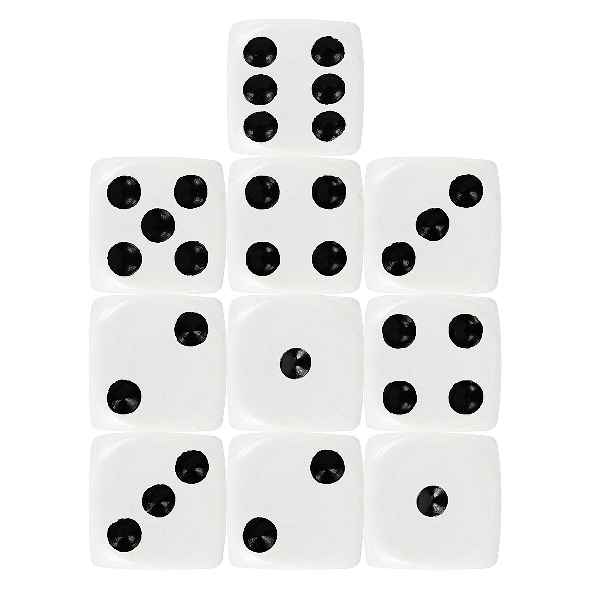 Set of 20 Round-Corner 6-Sided Cube Game Dice - Perfect for Yahtzee, Scribbage, Craps, Liar's dice, Farkle, and Much More - A Game-Night Must-Have - Black Duck Brand!