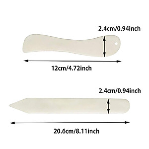 11 Pieces Bookbinding Kit Starter Tools Set Bone Folder Paper Creaser, Waxed Thread, Awl, Large-Eye Needles for DIY Bookbinding Crafts and Sewing Supplies