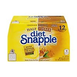 Snapple Diet Half 'n Half Tea, 16 Ounce (12 Bottles)