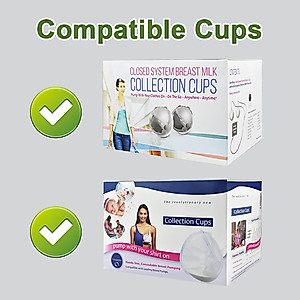 19mm Maymom Flange Inserts (Long) Compatible with Freemie 25mm Flanges; Compatible with 24mm Medela PersonalFit Flange, Spectra 24mm Flange, Willow Willow Go 24 mm Cup, 2pc/pk