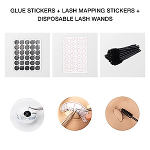 LASHVIEW Lash Extension Kit, Eyelash Extension Kit,Professional Eyelash Mannequin Head Kit with 4pc Removable Eyelids, Lash Kit for Eyelash Extensions Beginners,Training Makeup and Eyelash Graft