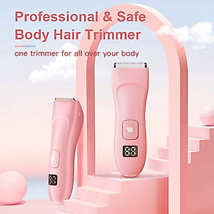 Get Smooth and Sexy Skin with Founouly Bikini Trimmer - Waterproof, USB Rechargeable, and Safe for Sensitive Skin