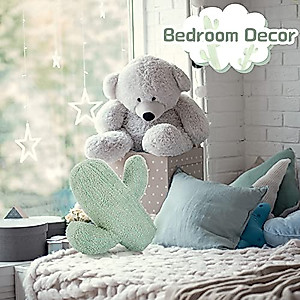 16 Inches Cactus Shape Pillow Cute Throw Pillow Succulent Pillow 3D Shaped Throw Pillow Sofa Cactus Shaped Pillow Plush Cactus Decorative Pillow Office Bed Cushion