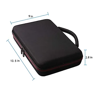 LTGEM Travel Hard Carrying Case for Akai Professional MPK Mini MK3 / MPK Mini Play MK3 / MPK Mini MKII/MPK Mini Play - 25 Key USB MIDI Keyboard Controller, Black+Black(Case Only)