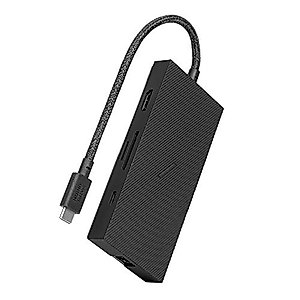 Native Union Type-C Smart Hub – 7-in-1 Adapter with 2 USB 3.0, USB-C Power Delivery, 4K@30Hz HDMI, Micro SD, SD Card Reader, Ethernet Port – Comptabile with MacBook Pro, MacBook Air, Microsoft Surface