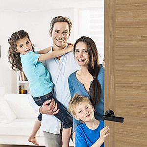 Tiffane Fingerprint Door Lock, Smart Door Lock, Keyless Entry Door Lock, Smart Locks for Front Door, Biometric Door Lock, Smart Door Knob, Bluetooth WiFi Door Lock Security for Smart Home(Black)