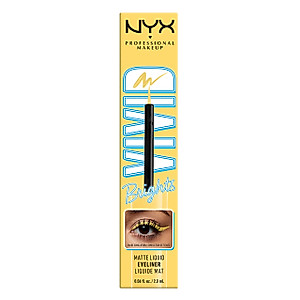 NYX PROFESSIONAL MAKEUP Vivid Brights Liquid Liner, Smear-Resistant Eyeliner with Precise Tip - Had Me At Yellow