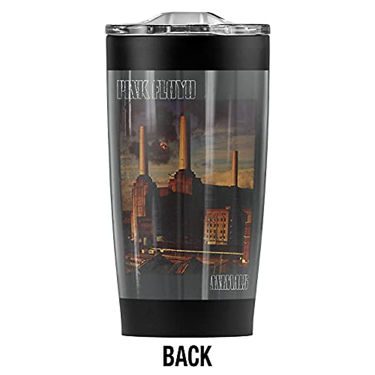 Logovision Pink Floyd Faded Animals Stainless Steel Tumbler 20 oz Coffee Travel Mug/Cup, Vacuum Insulated & Double Wall with Leakproof Sliding Lid | Great for Hot Drinks and Cold Beverages