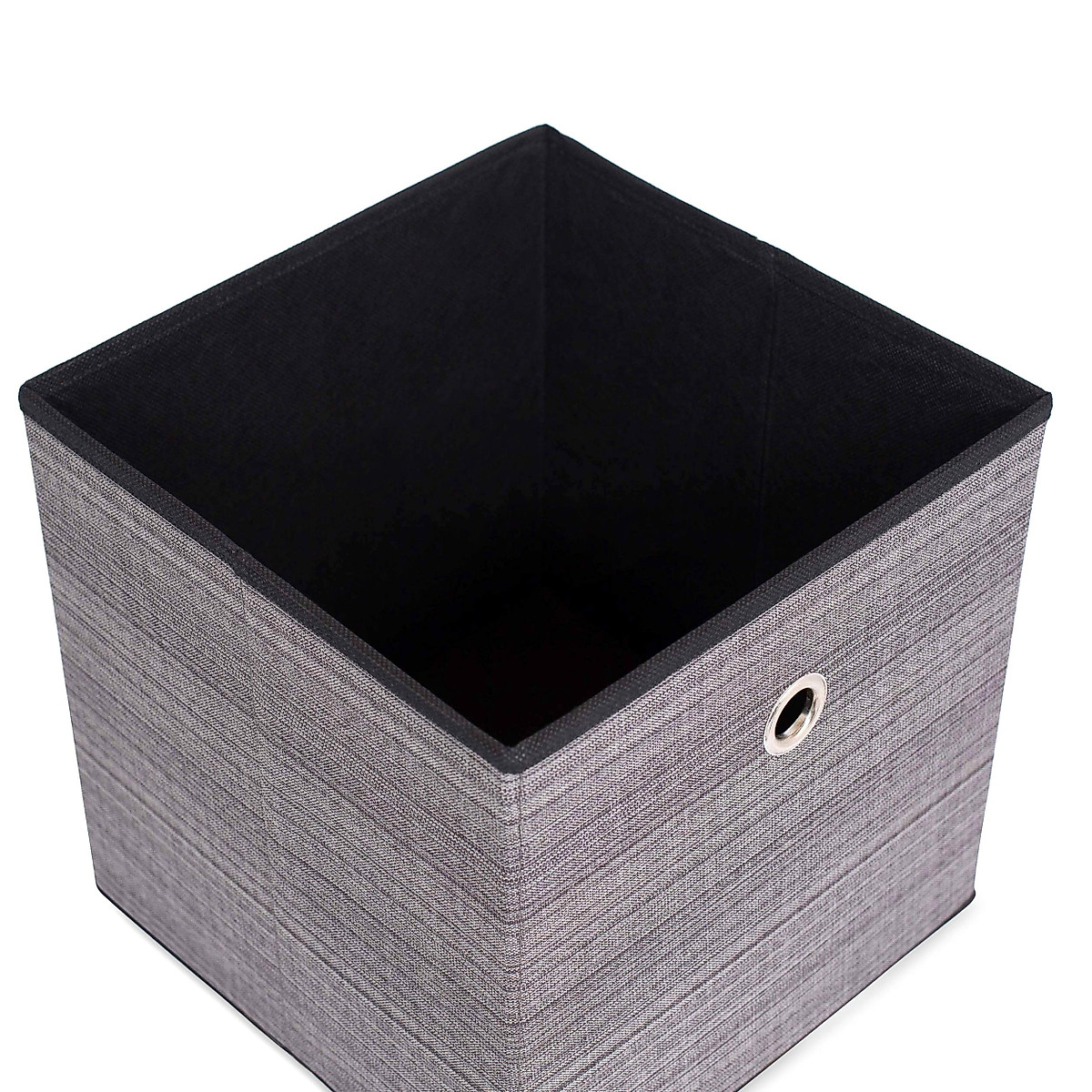 Internet's Best Canvas Storage Bin - 2 Pack - Grey - Box Container