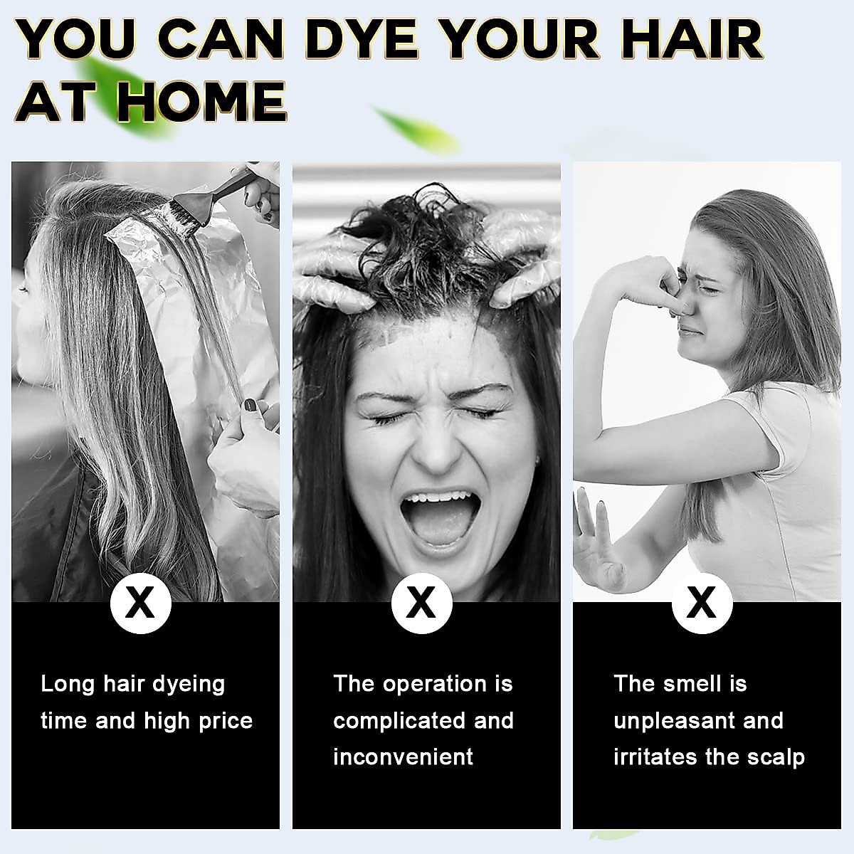 Dark Brown Hair Dye Shampoo 3 in 1 - Champu Para Canas Mujer for Gray Hair Coverage Hair Color Shampoo for Men and Women, Herbal Hair Dye Shampoo, 500ML