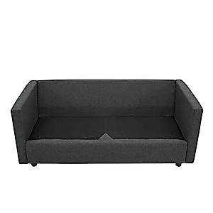 Modway Activate Contemporary Modern Fabric Upholstered Apartment Sofa Couch In Gray