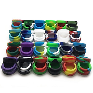 Vitakiwi 5ML Wax Silicone Concentrate Containers Non-stick Oil Jars (10)