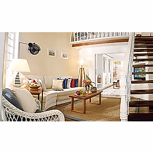 Vento VIVI-DC 10 In. Wall Mount Swivel fan with Folding Arm (Walnut)