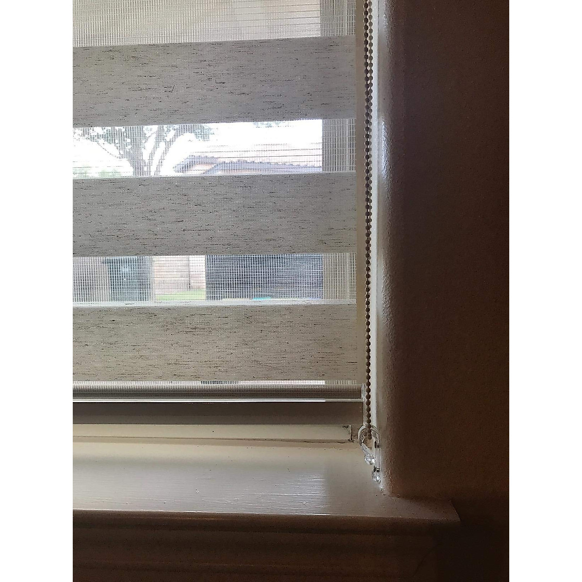 Cutelec Roller Shade Clear Saftey Chain and Cord Guide 4 Sets per Pack P Clip Fixation Hook for Bead Chain for Roller Blinds