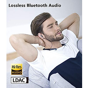 1MORE Wireless Earbuds Triple Driver Bluetooth Neckband Earphones with Hi-Res LDAC Wireless Sound Quality,Fast Charging,7-Hour Playtime,Environmental Noise Isolation