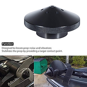 Yoursme Eliminator Trolling Motor Prop Nut for MinnKota 35-70lb Models (GFEL-MKS-BK-DP)