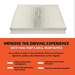 Cabin Air Filter Replacement - Pack of 1 - Made in USA - Compatible with Various Volvo Trucks VAH/VH/VHD/VNM/VN & VNL/VNL 300/VNX/VT/9700 Series, Autocar Trucks Xpeditor - Replaces O.E. 20435801