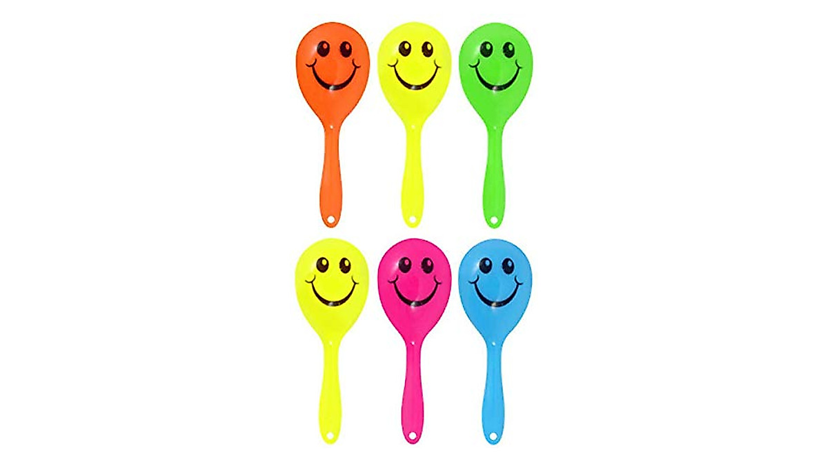Mini Smiley Maracas - Perfect Party Bag Fillers