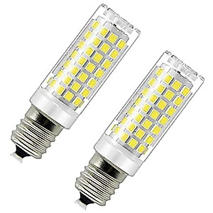 Microwave Oven Appliance 8W E17 LED Bulb (75W Halogen Bulb Equivalent) Dimmable Ceramic Body Appliance Bulb Microwave Oven Light Bulb (2-Pack, Daylight White 6000K)