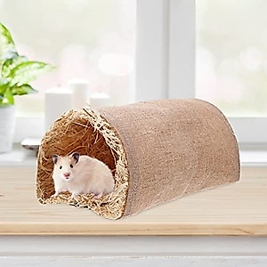 UKCOCO Hamster Tunnel Tube, Small Animals Hideout Nest DIY Arched Hiding Interactive Toy for Rabbit Squirrel Chinchilla Ferrets Rat