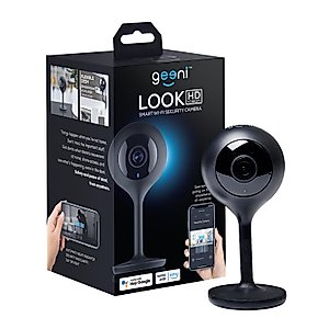 Geeni LOOK Indoor Smart Security Camera, 1080p HD Surveillance with 2-Way Talk and Motion Detection, Works with Alexa and Google Assistant, No Hub Required (1 Pack)