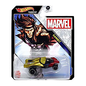 HW Character Cars Marvel Gambit Vehicle 2021, (HBB37)