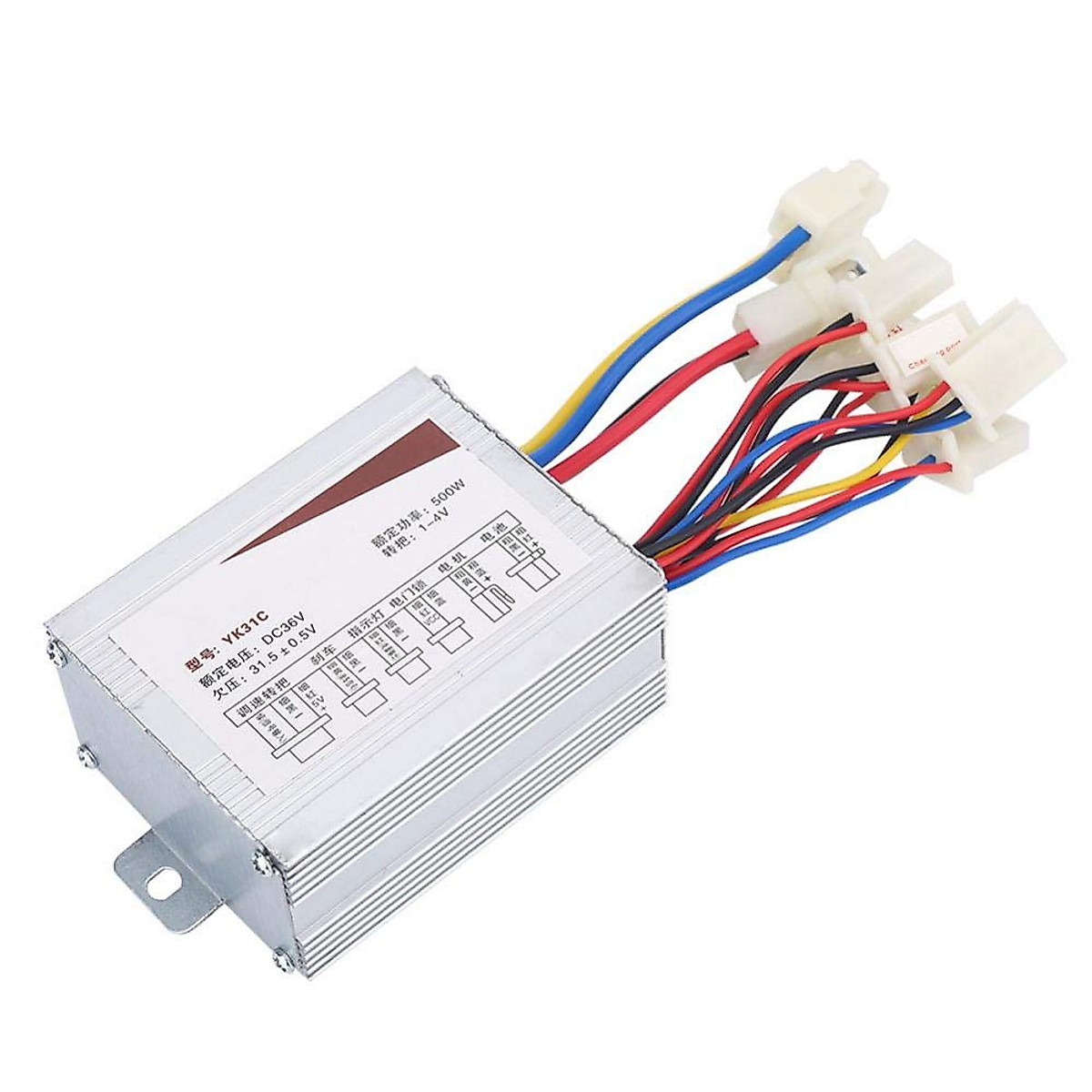 36v Brushed Motor Controller,Electric Bike Brushless Motor Controller,36V 500W Scooter Motor Controller Motor Brushed Controller Box for Electric ycle Scooter Ebike