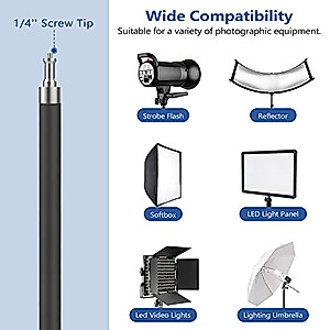 13ft Heavy Duty Light Stand Photography, Sdfghj Air Cushioned 13'/160inch/400cm Sky High Tripod Lighting Stand with Case for Gimbal Stabilizer Video Camera Sports Shooting Studio LED Ring Light Flash