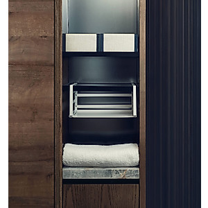 Nxconsu 2Pack Under Shelf Storage Cabinet Hanging Basket Organizer Under Pantry Storage Shelf Rack Holder for Kitchen Cupboard Desk Table Bookshelf Can Bottle Heavy Duty All Metal Slide-in White