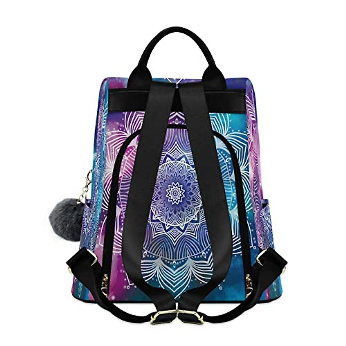 Women's Fashion Backpack Purses Handbags Mandala Shoulder Bag Travel bag