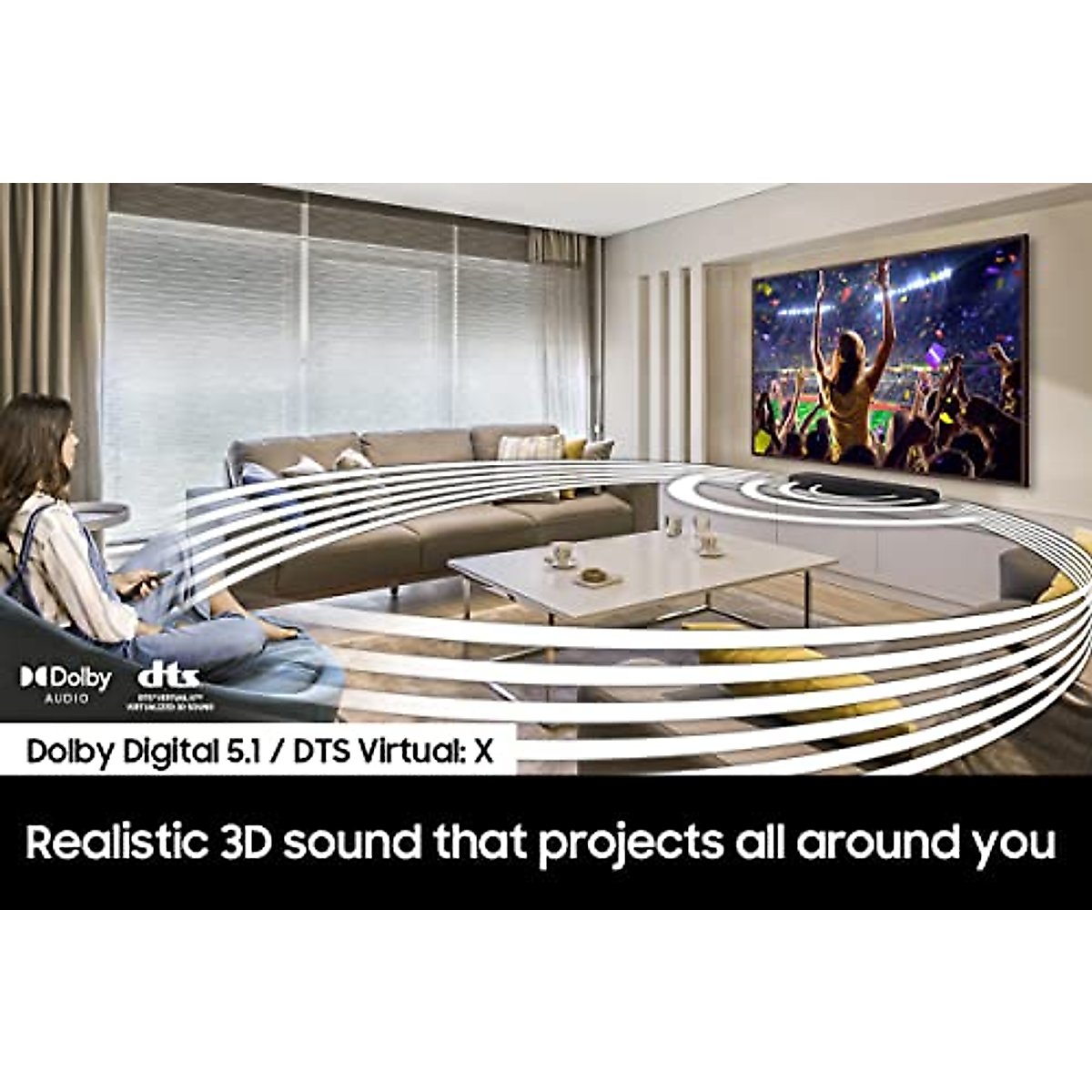 Samsung HW-B550 2.1ch Soundbar and Subwoofer with Dolby with an Additional 1 Year Coverage by Epic Protect (2022)
