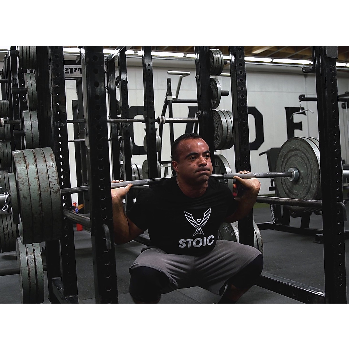 Stoic Knee Sleeves for Men Women - 7mm Neoprene Knee Support for Weightlifting, Powerlifting, Strength Training, Squats, Bodybuilding - IPF Approved Knee Compression Sleeves, 2-Pack (X-Small)