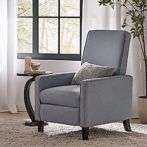 Christopher Knight Home Darvis Fabric Recliner, Light Grey