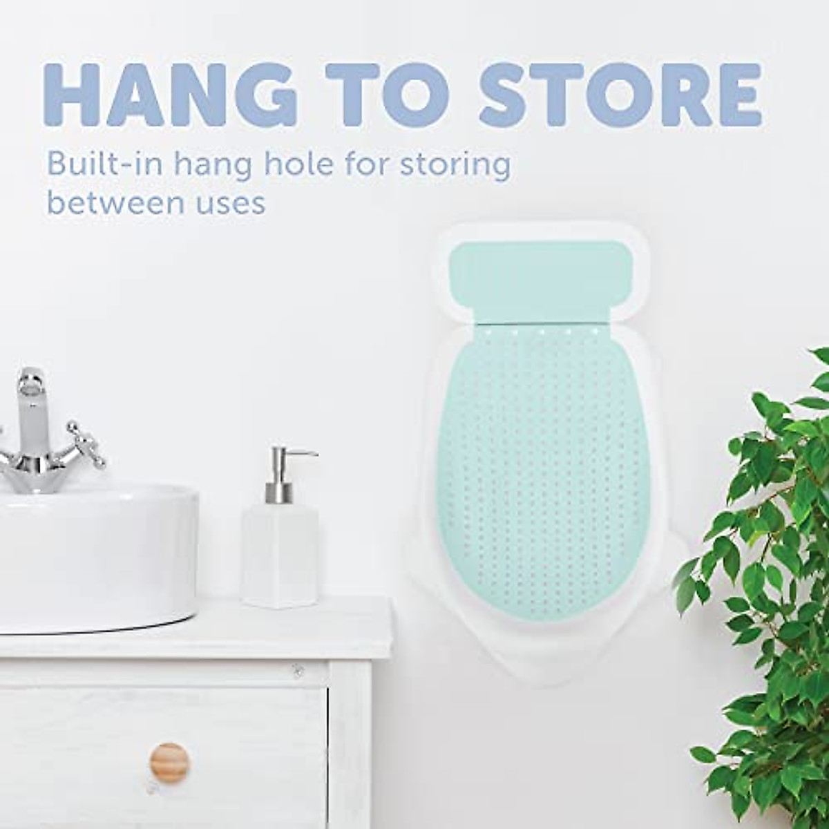 Baby Bather - Bath Support for Bathtub or Sink (0-6 Months) Slip-Resistant & Ergonomic for Newborn Infant (Aqua) - Jool Baby