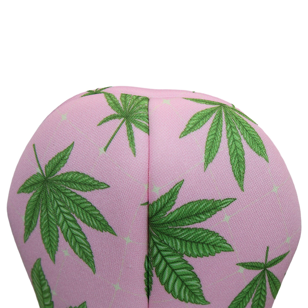 Pink Marijuana Leaf Driver 460cc Club Headcover Handmade by BeeJos