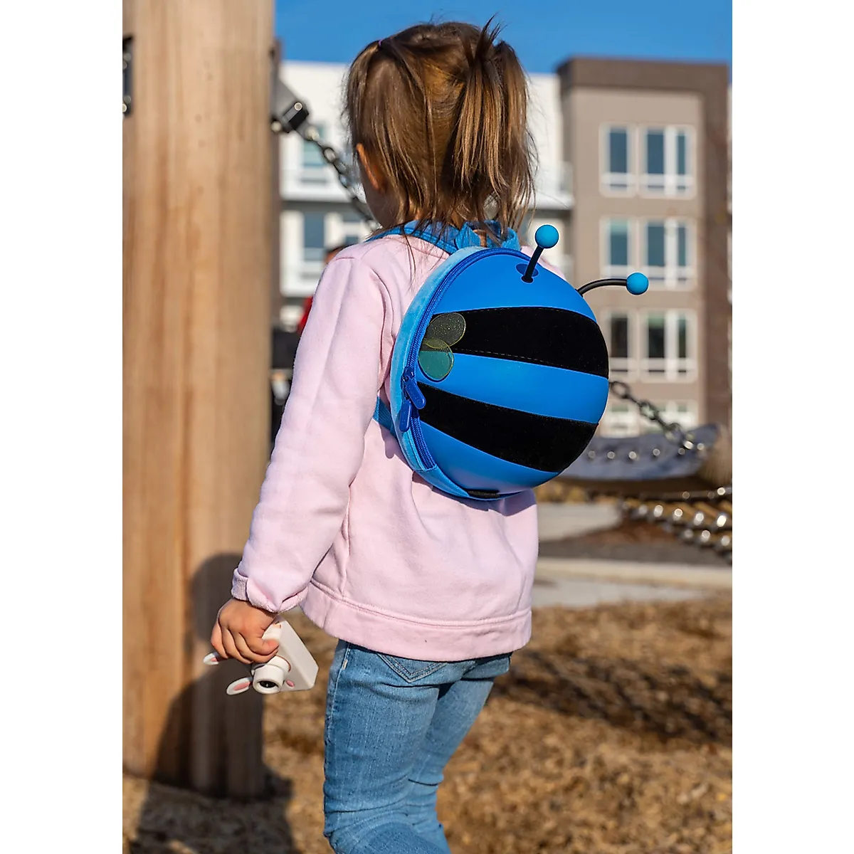 KIDDIETOTES Mini Bumblebee Backpack with Safety Harness for Kids, Toddlers, and Children - Perfect for Daycare, Preschool, and Pre-K