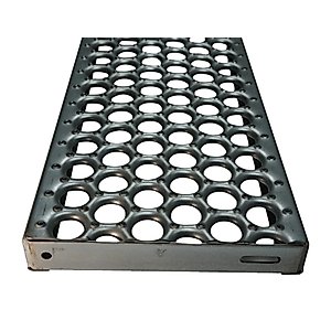 61G13122-36TRD Perf-O Grip 13 Gauge Pre-Galvanized Steel Safety Grating, 36" Width x 2" Height x 12" Depth