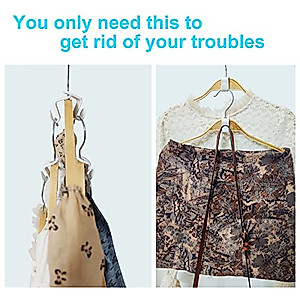 Qinzcp 42Pcs Clothes Hanger Connector Hooks,White Plastic Hangers Extenders Clips for Closet Hangers Space Saving and Closet Organizers (White)