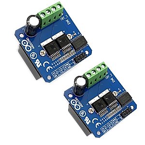Kiro&Seeu 2PCS Double BTS7960B DC 43A Stepper Motor Driver Module H-Bridge PWM Driving Board for Arduino Smart Car