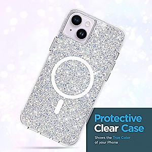 Case-Mate iPhone 13 Case - Twinkle Stardust [10FT Drop Protection] [Compatible with MagSafe] Magnetic Cover with Cute Bling Sparkle for iPhone 13 6.1", Anti-Scratch, Shock Absorbent, Slim Fit